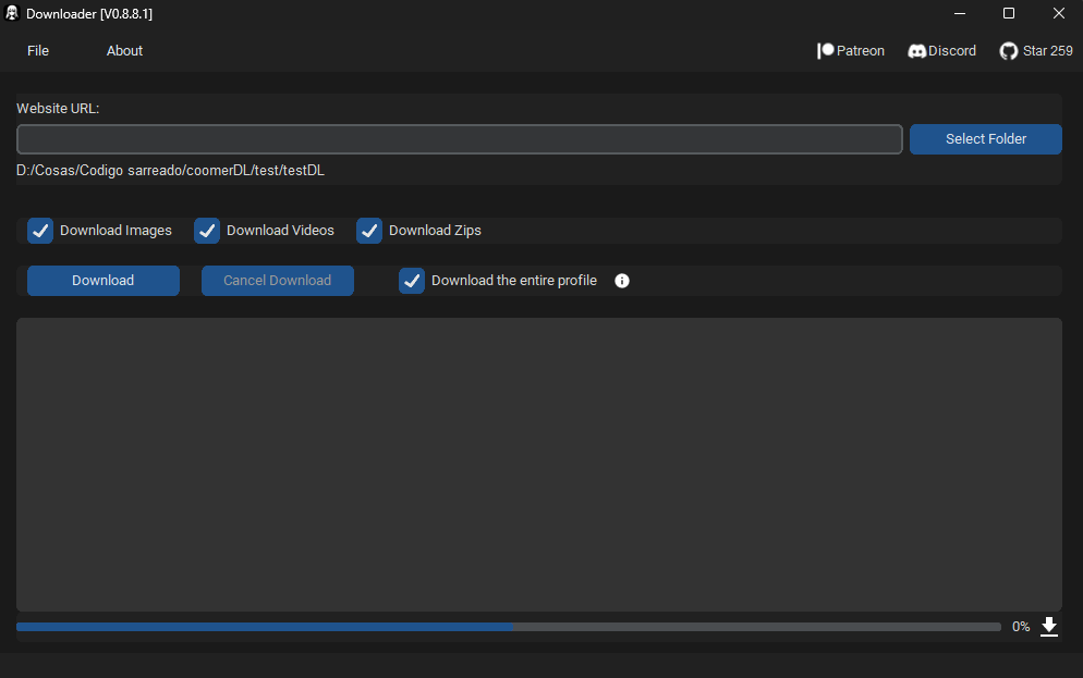 CoomerDL - Download Images and Videos Easily